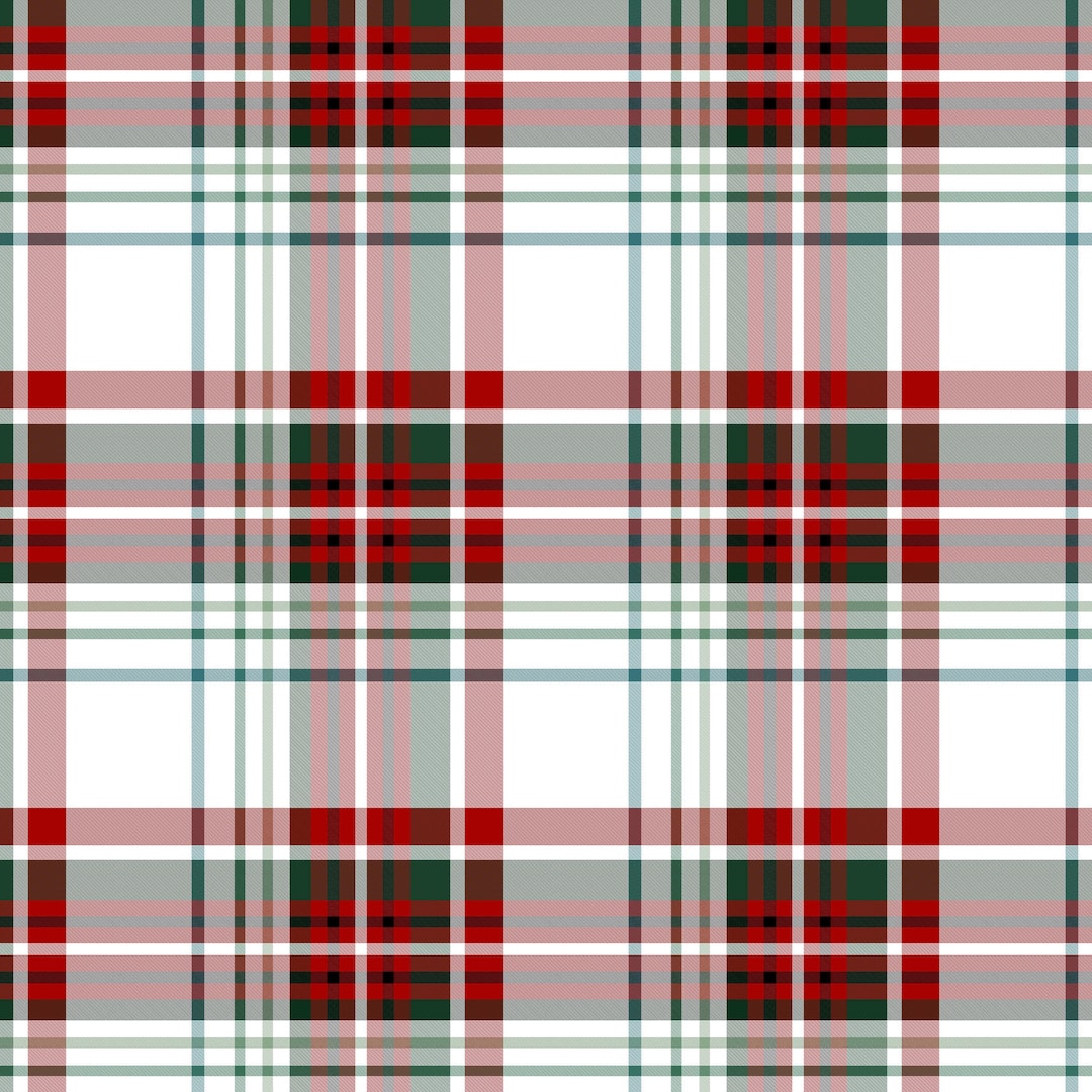 Red and Green Plaid Fabric by the Yard. Quilting Cotton, Sateen, Poplin ...