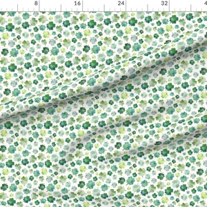 Shamrock Shuffle Fabric by the Yard - Four Leaf Clover, St Patricks Day ...