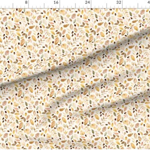 Oak and Leaf Fall Foliage Fabric by the Yard. Autumn, Leaves, Acorns ...