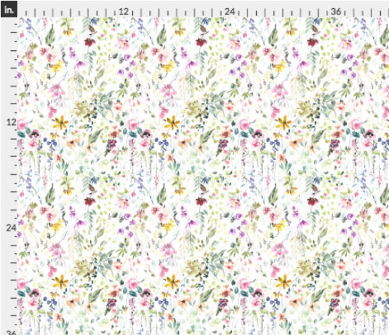 Wildflower Meadow Fabric by the Yard. Spring Floral Fabric - Etsy Wildflower Meadow Fabric by the Yard. Spring Floral Fabric - Etsy