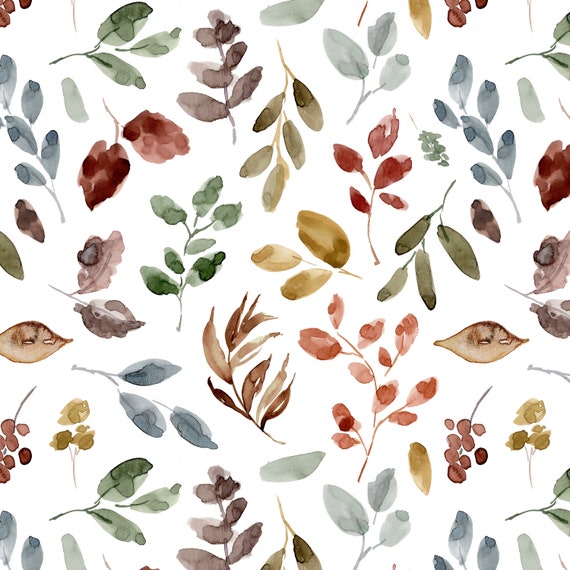Fall Autumn Leaves Fabric by the Yard. Autumn Fabric - Etsy