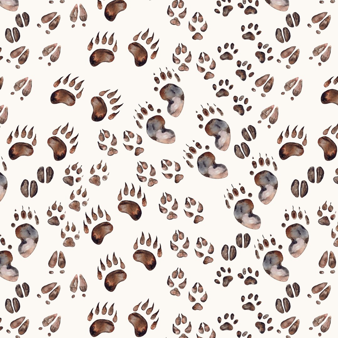 Animal Tracks Fabric by the Yard. Quilting Cotton, Organic Knit, Minky ...