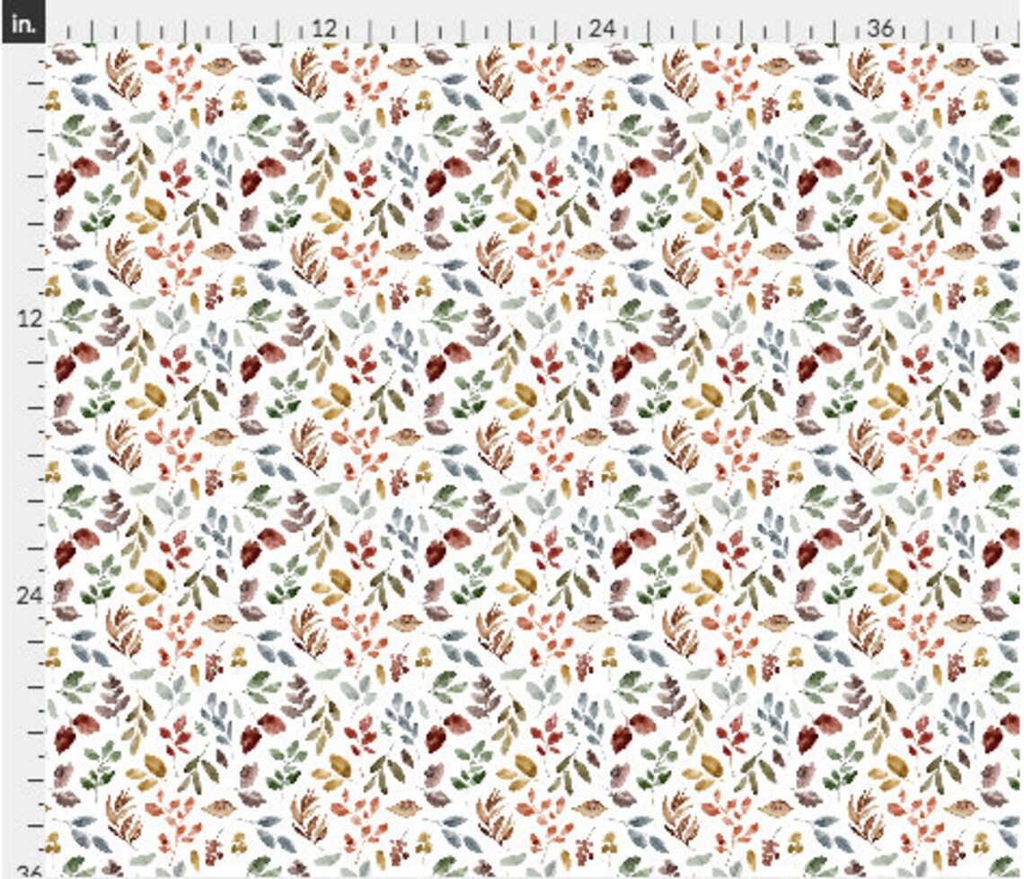 Fall Autumn Leaves Fabric by the Yard. Autumn Fabric - Etsy