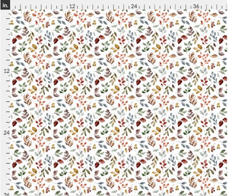 Fall Autumn Leaves Fabric by the Yard. Autumn Fabric - Etsy