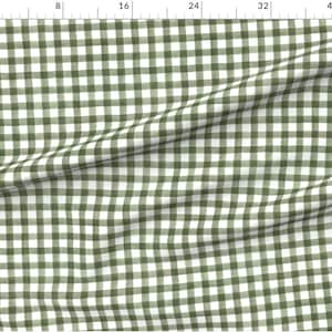 Fall Buffalo Check Plaid in Olive Fabric by the Yard. Quilting Cotton ...