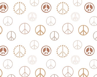 Peace Sign Fabric - Etsy