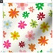 Retro Daisy Flowers Fabric by the Yard. Quilting Cotton, Knit, Jersey ...