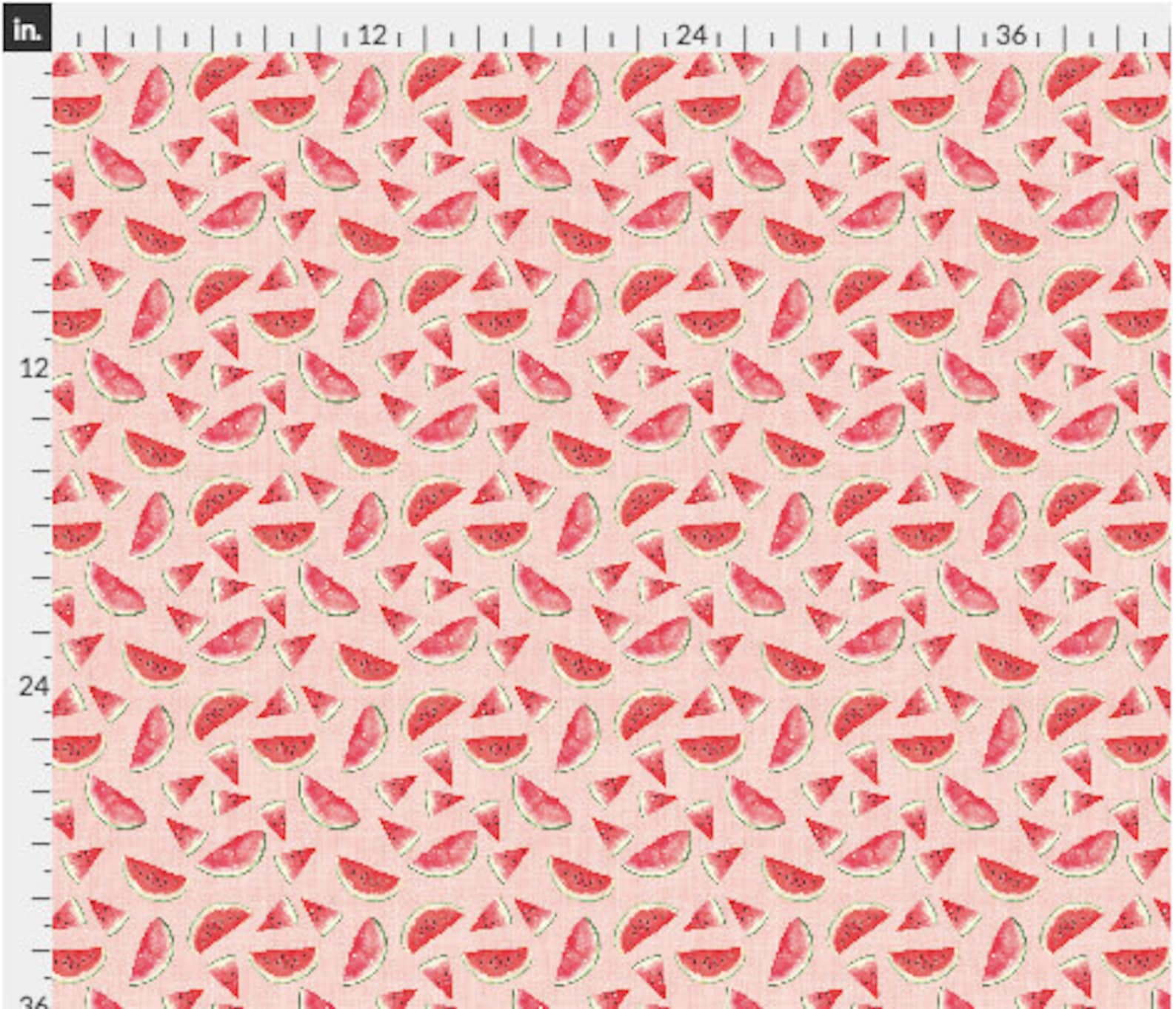 Summer Watermelon Fabric by the Yard. Quilting Cotton Organic - Etsy