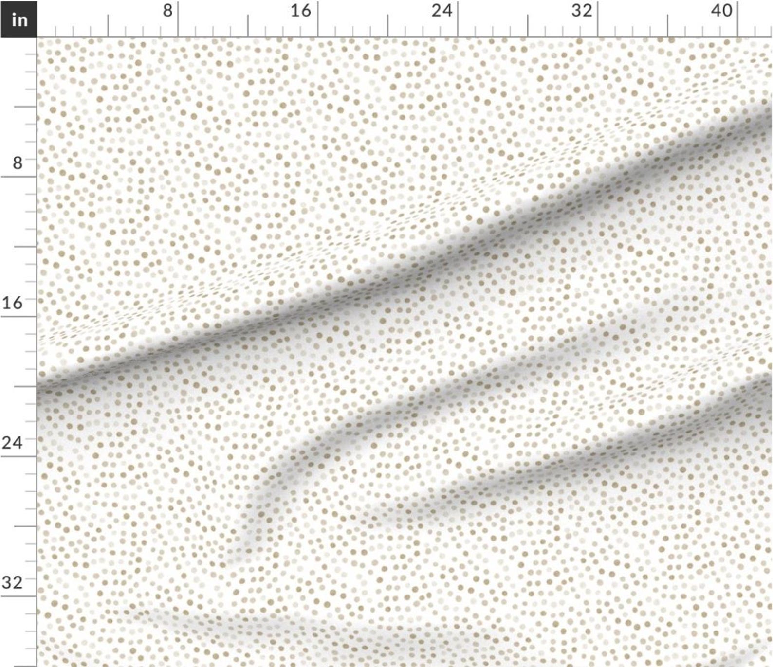 Tan and Cream Watercolor Dots Fabric in Quilting Cotton, Sateen, Minky ...