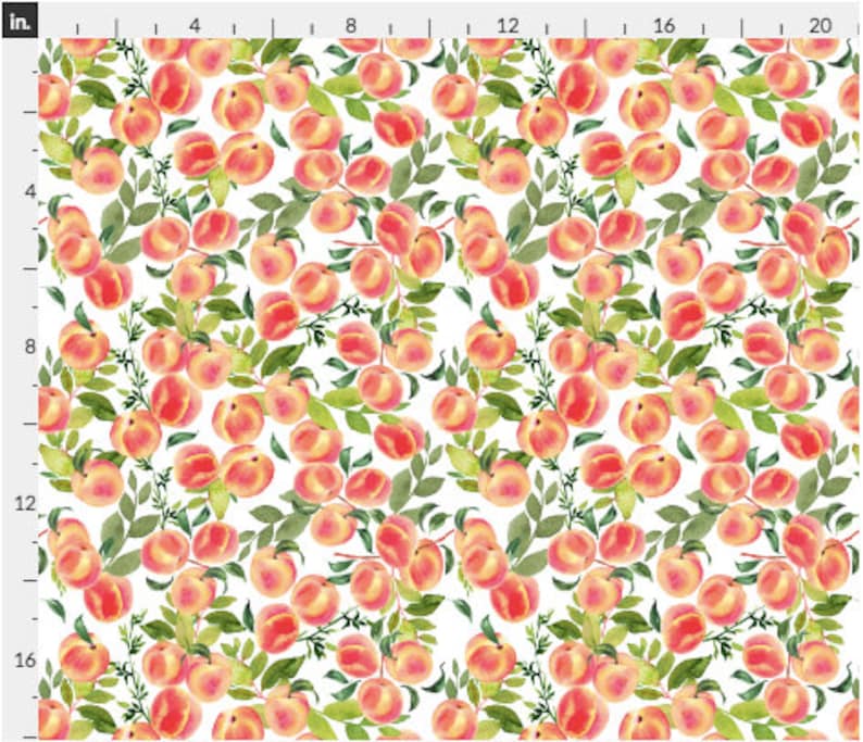 Peach Fabric By The Yard Quilting Cotton Organic Knit Etsy