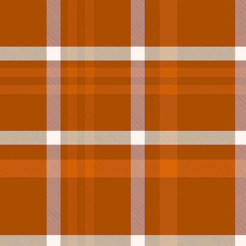 Orange Plaid Fabric - Etsy