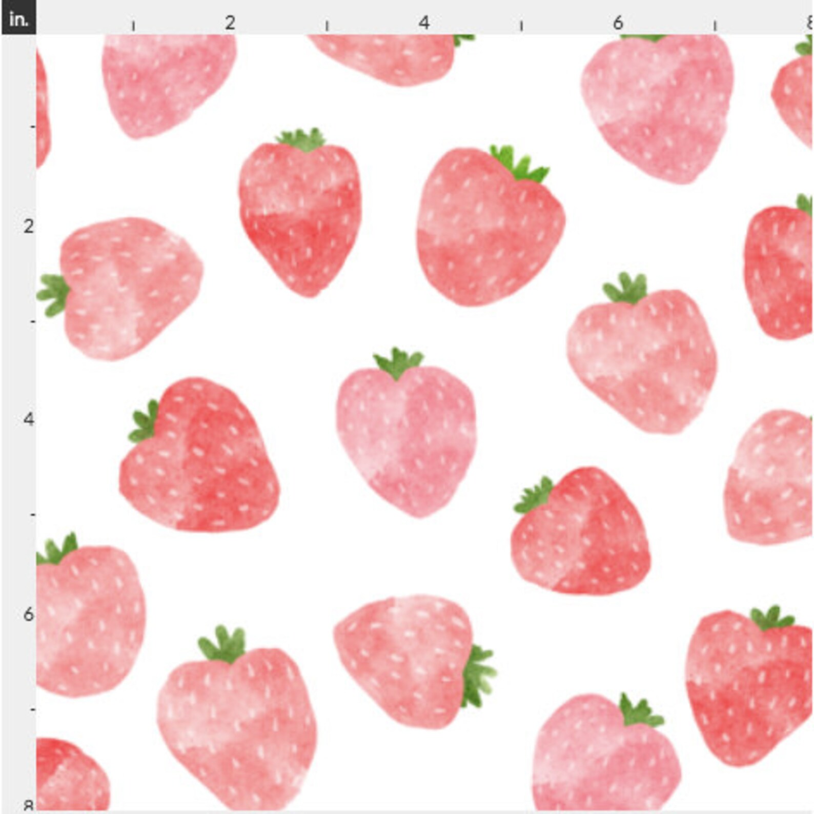 Sweet Strawberries Fabric by the Yard. Quilting Cotton - Etsy