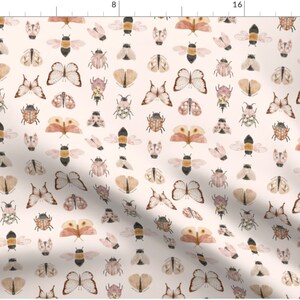 Love Bugs Fabric by the Yard. Quilting Cotton, Sateen, Poplin, Minky ...