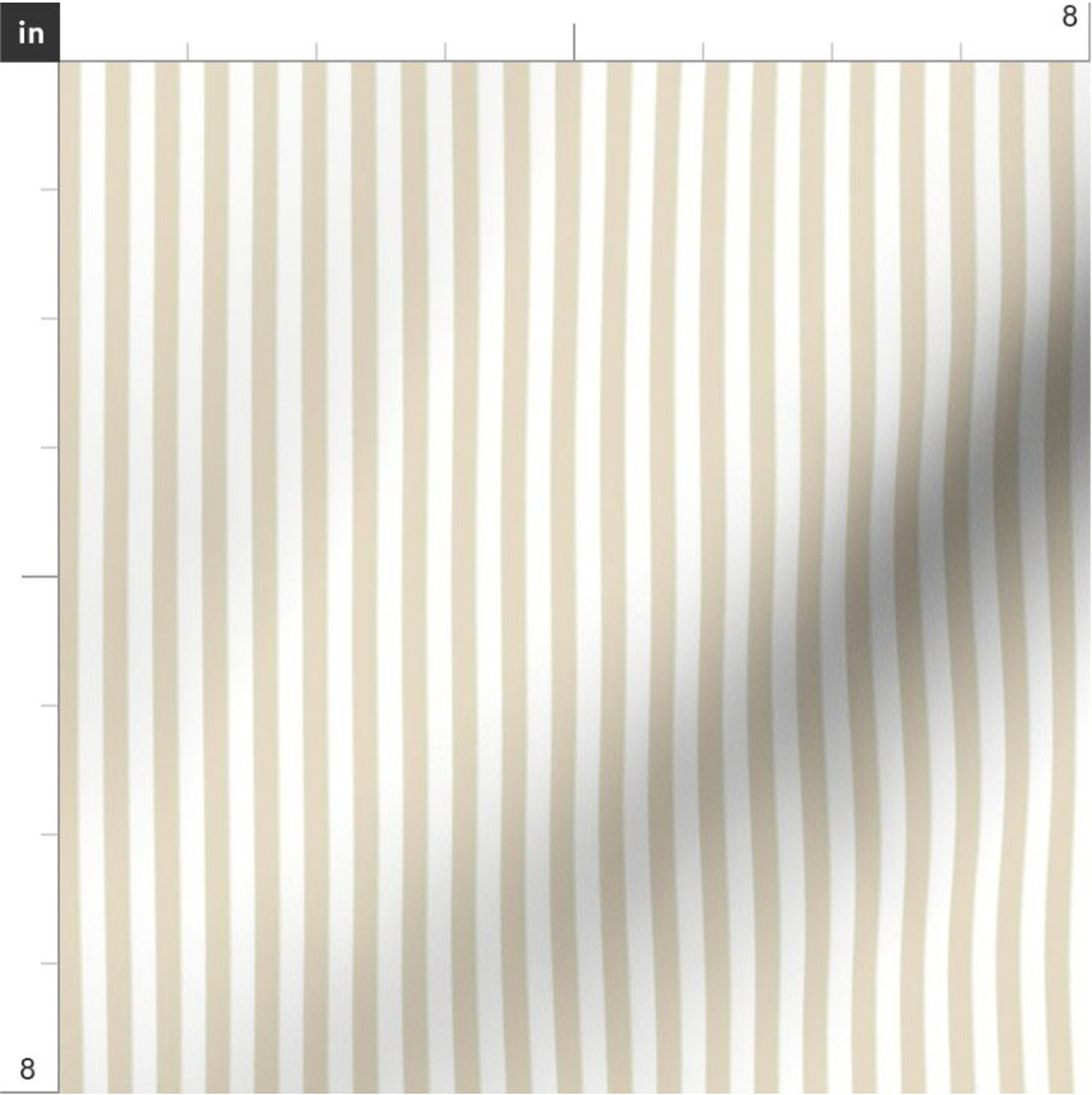Tan and White Stripes Fabric by the Yard - Quilting Cotton, Poplin ...