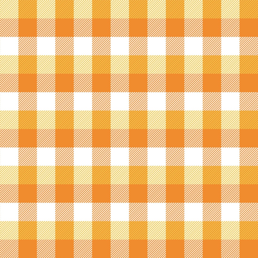 Candy Corn Plaid Fabric by the Yard. Quilt Cotton, Organic Knit, Jersey ...