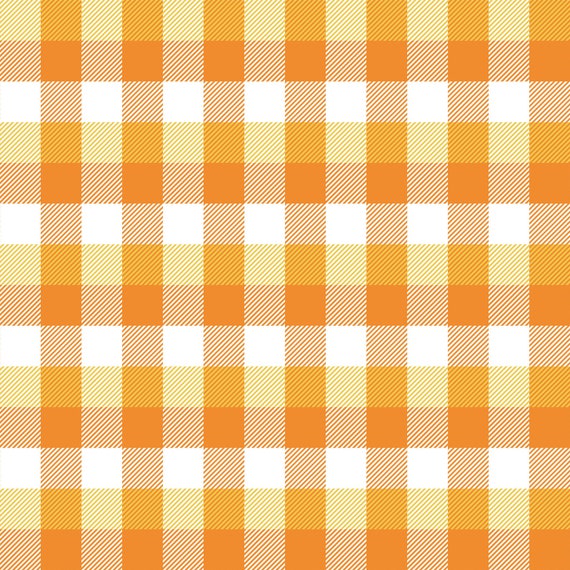 Candy Corn Plaid Fabric by the Yard. Quilt Cotton Organic - Etsy