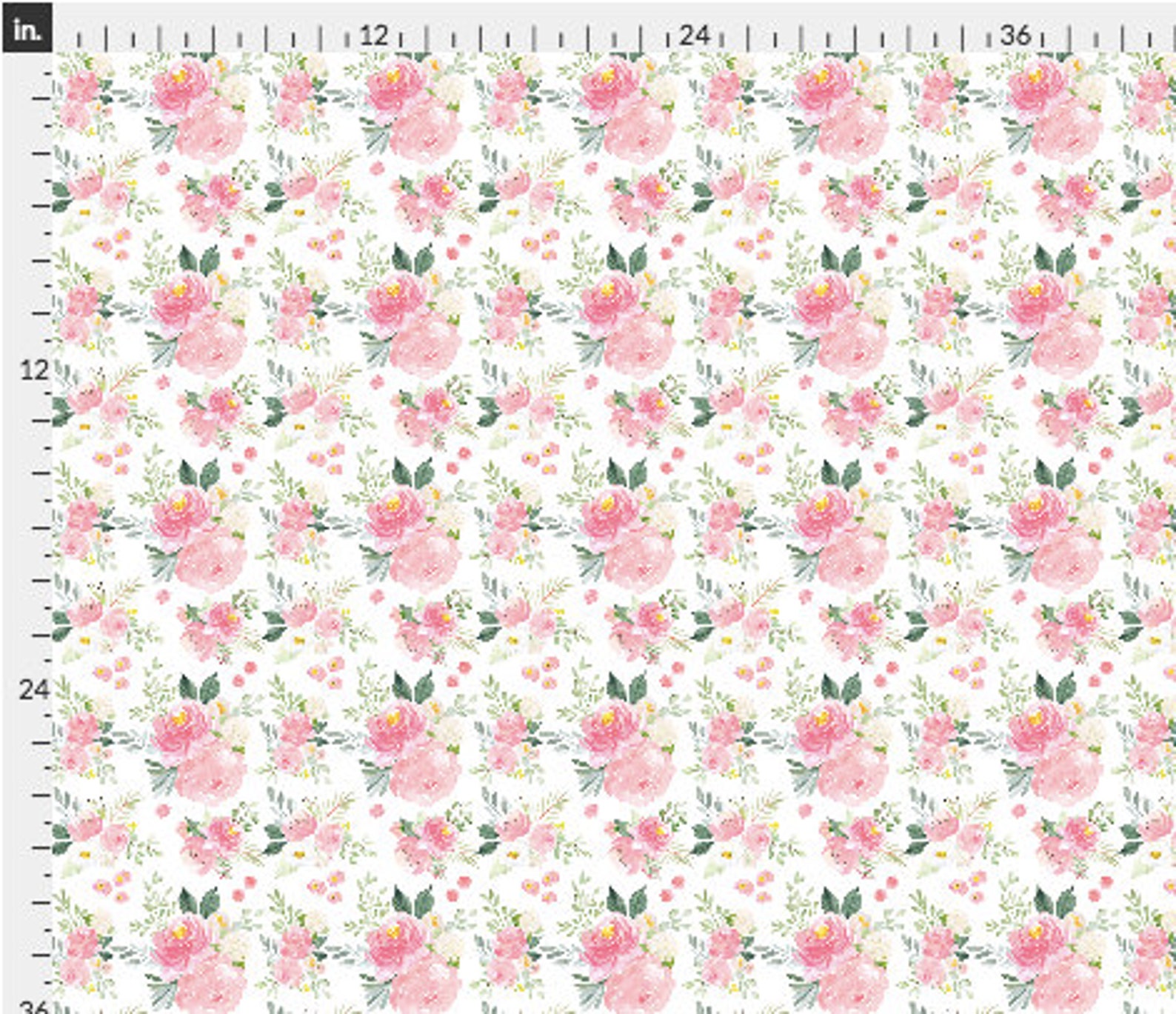 Blushing Floral Blooms Fabric by the Yard. Quilting Cotton - Etsy