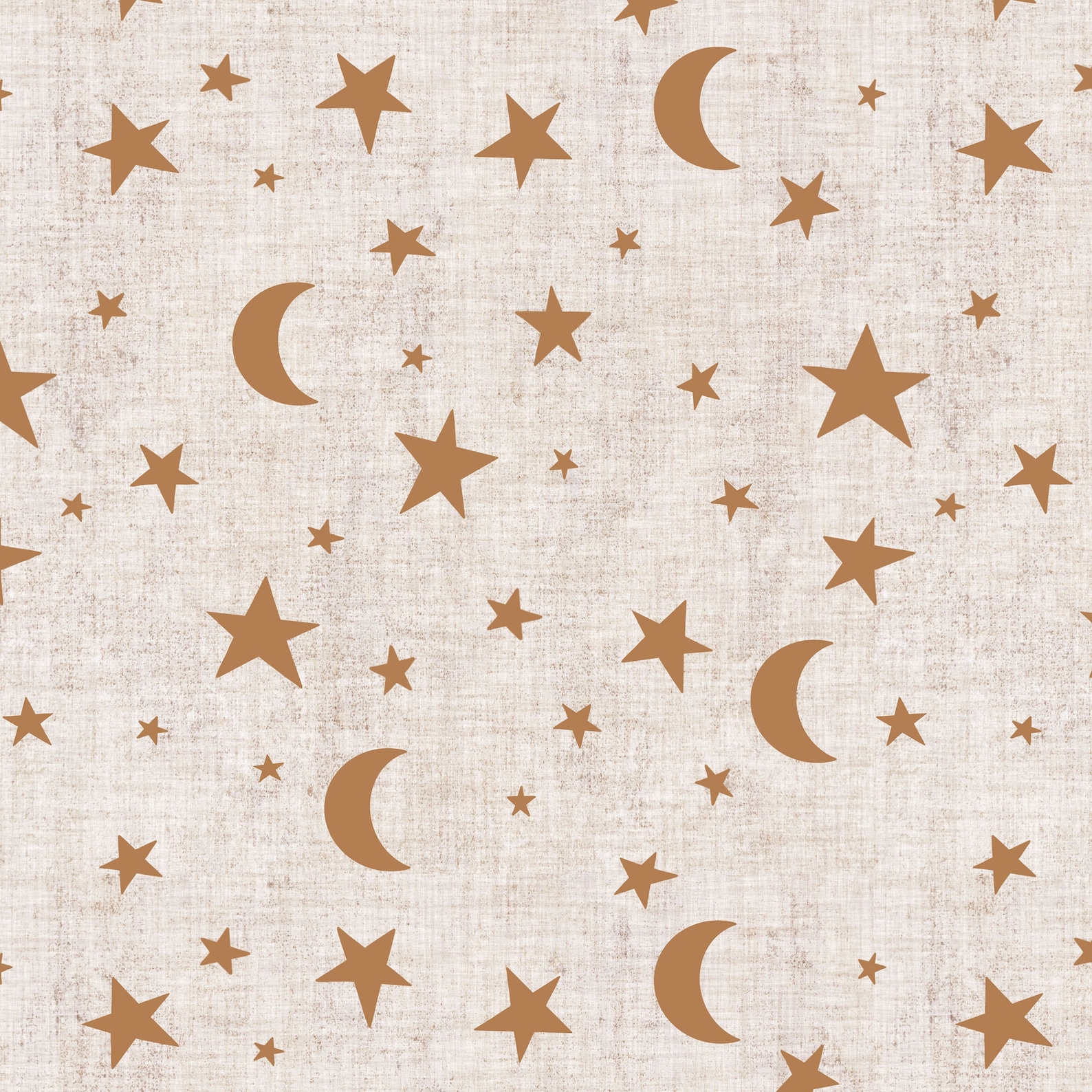 Stars and Moon Fabric - Celestial, Galaxy, Sky, Gender Neutral Nursery ...