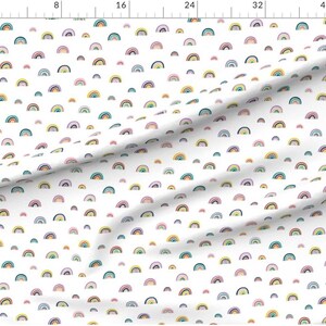Rainbow Fabric by the Yard. Quilting Cotton, Poplin Organic Knit ...