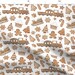 Christmas Gingerbread Cookie Fabric - Baking, Cookies, Santa, Sleigh ...