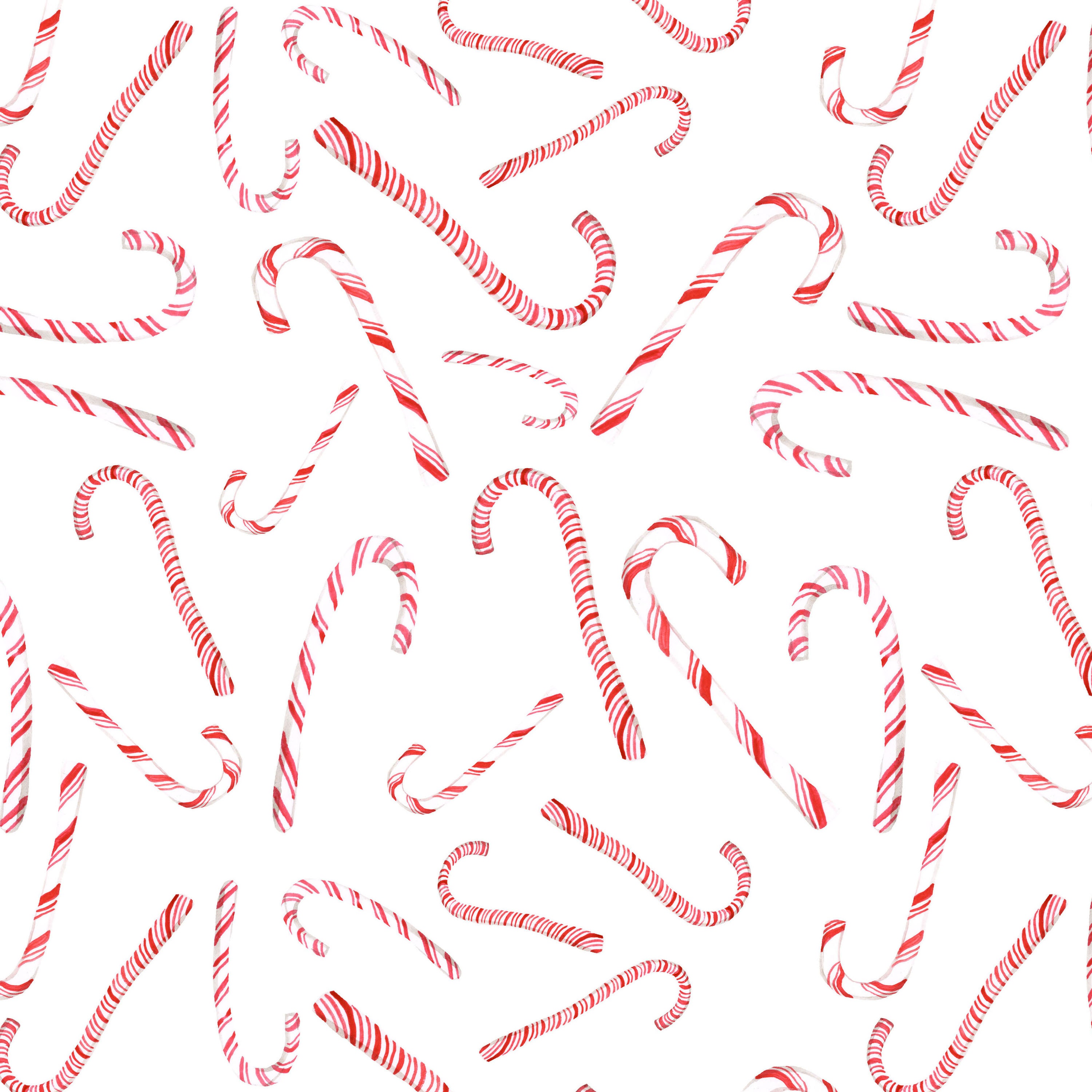 Candy Cane Fabric by the Yard. Quilting Cotton, Knit, Jersey or Minky ...