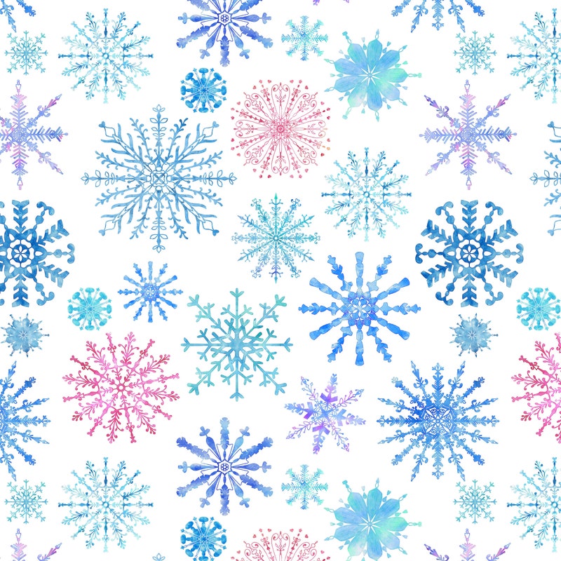 Snowflake Fabric - Etsy