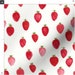Watercolor Strawberries Fabric - Strawberry Fruit, Food, Red - Quilting ...