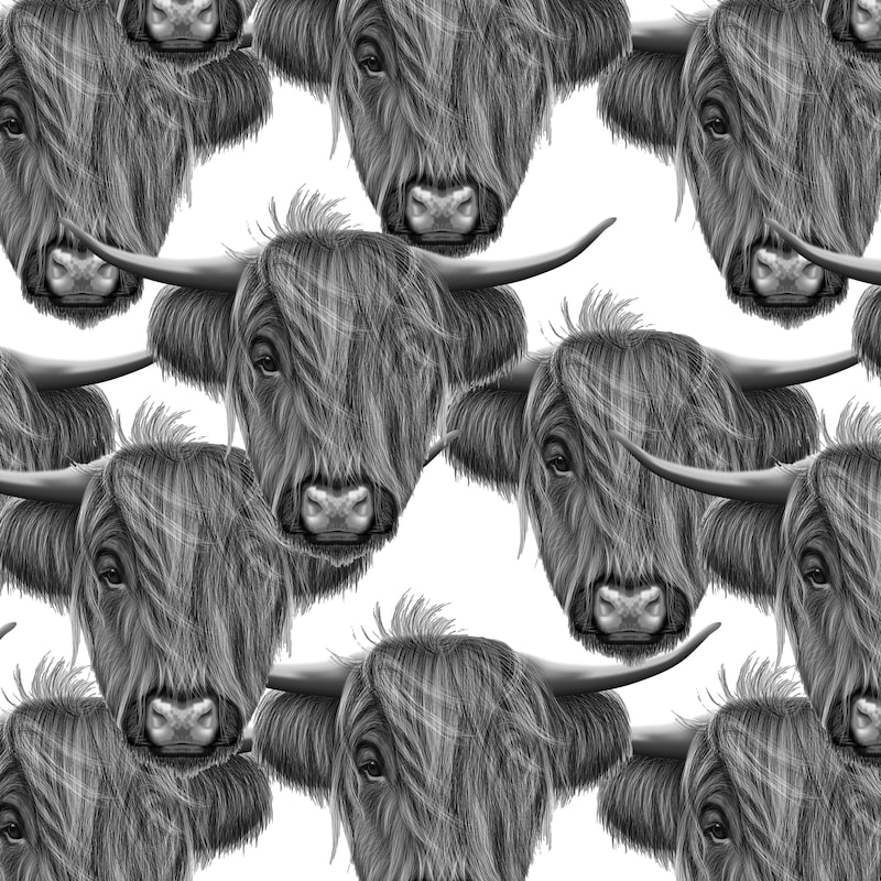Highland Cow Fabric - Etsy