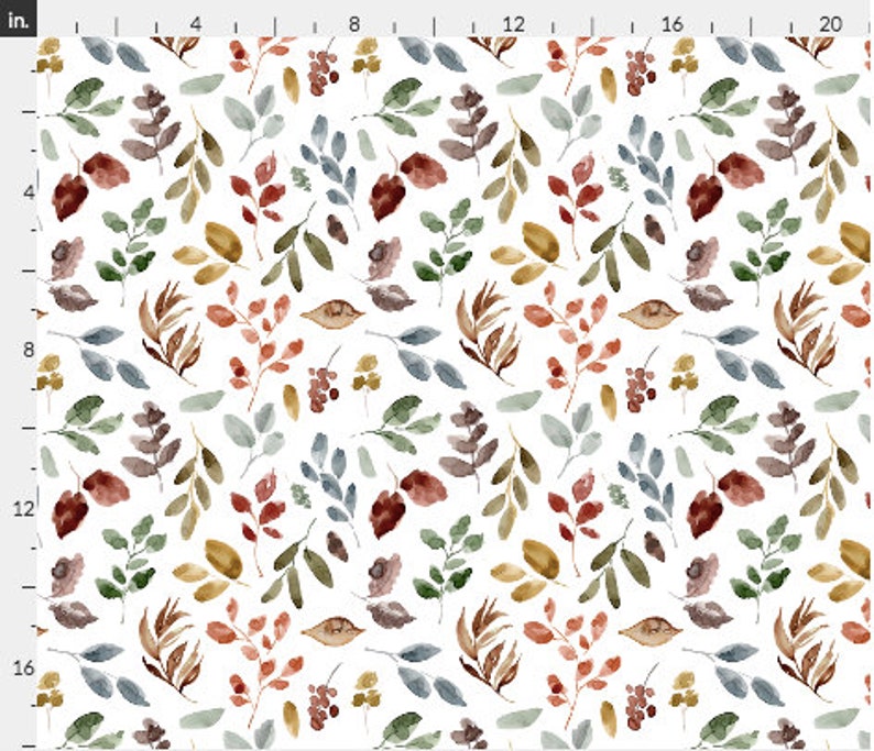 Fall Autumn Leaves Fabric by the Yard. Autumn Fabric - Etsy