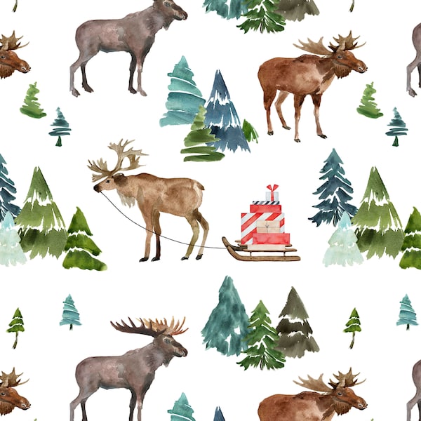 Moose Fabric - Etsy