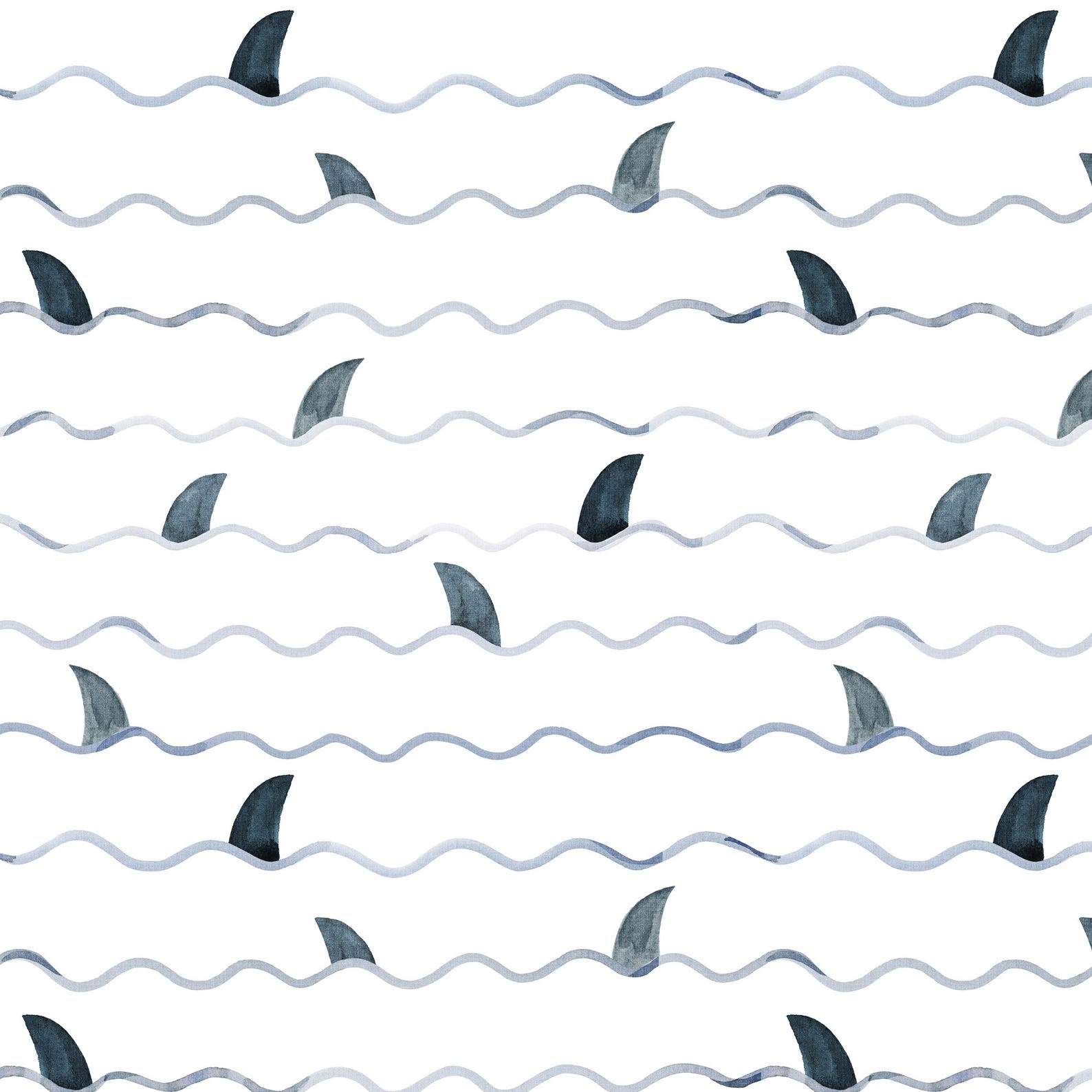 Shark Fin Fabric by the Yard. Summer Boy, Gender Neutral, Sharks, Jaws ...