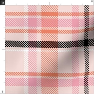 Spooky Cute Halloween Plaid Fabric by the Yard. Quilt Cotton, Organic ...