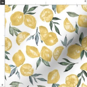 Lemon Fabric by the Yard. Quilting Cotton, Organic Knit, Minky, Cotton ...