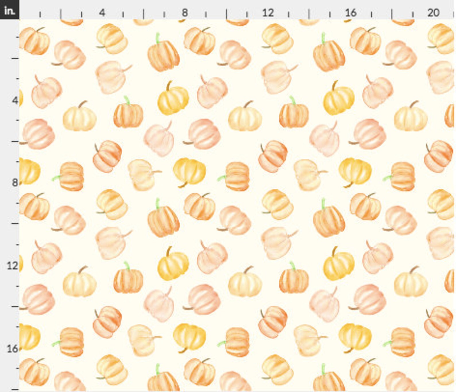 Pumpkin Toss Fabric by the Yard. Pumpkins Autumn Fall - Etsy