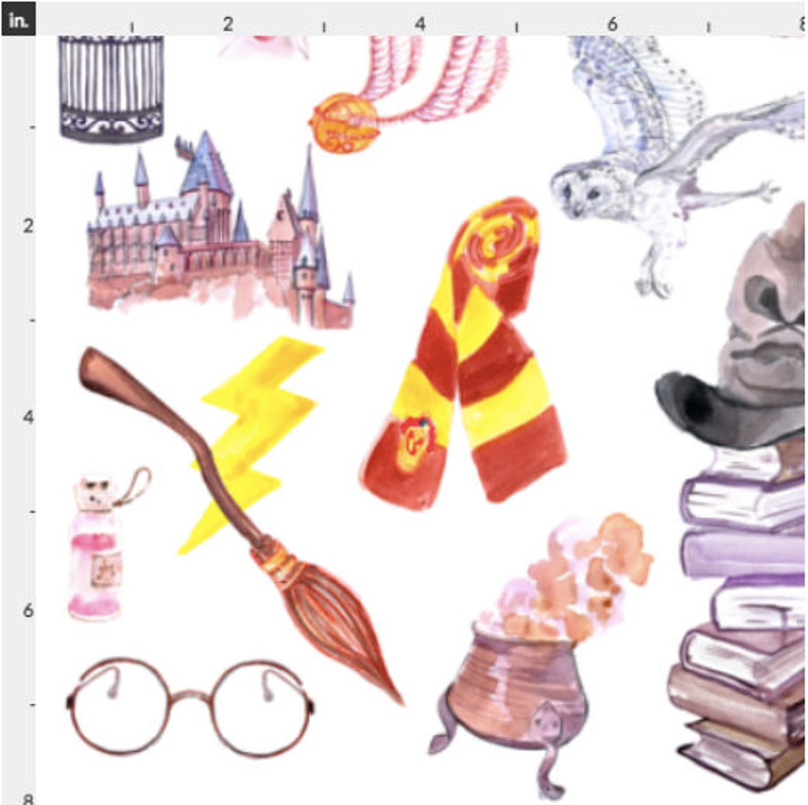 Wizard Symbols Fabric by the Yard. Quilting Cotton Organic | Etsy