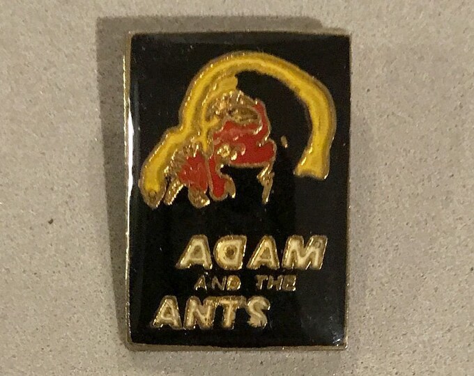 Vintage Adam Ant Pin Retro Classic Rock Memorabilia 80s Punk Pop Rock ...