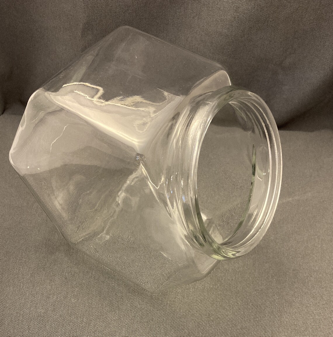 Vintage Classic GLASS Hexagon Fish Bowl Fishbowl Clear | Etsy