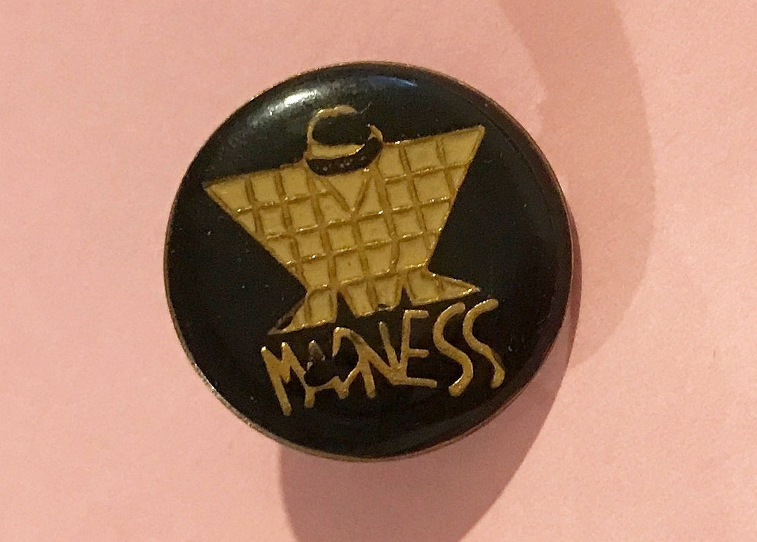 Vintage MADNESS Pin 80s New Wave Music Classic Ska Emo Retro Attire Pop ...