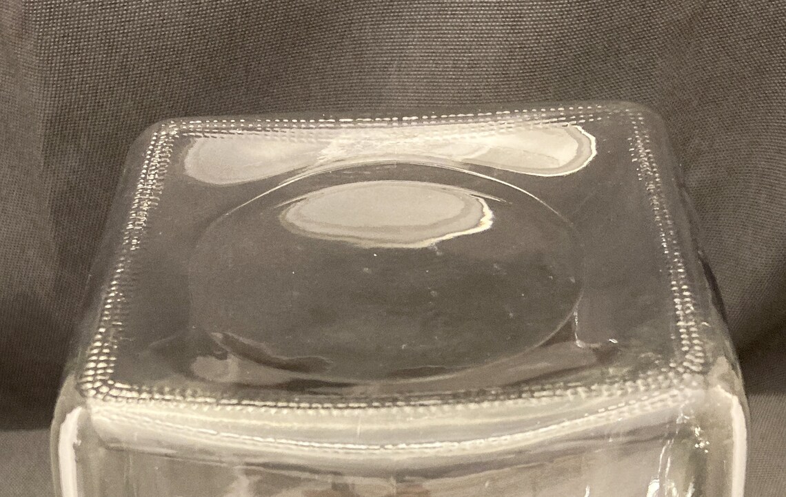 Vintage Classic GLASS Hexagon Fish Bowl Fishbowl Clear Beautiful ...