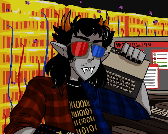 Homestuck: Hackerman Sollux Print - Etsy