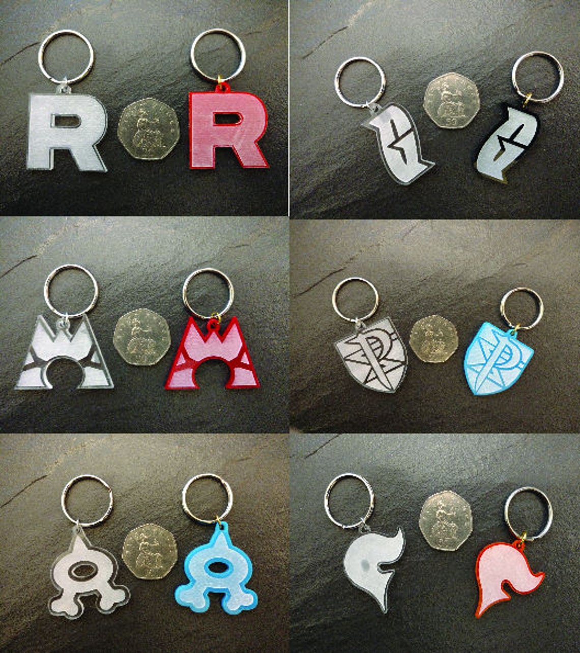 Pokemon Team Keyrings | Etsy UK