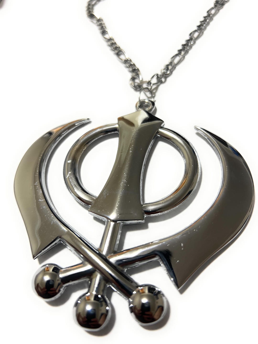 Khanda Pendent/ Sikh Khanda Jewellary Khanda , Car Hanging Khanda Comes ...