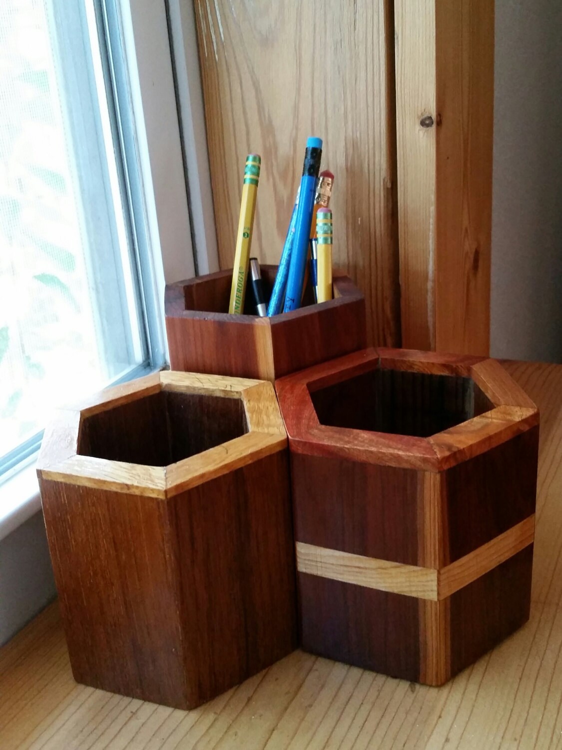 Wooden Geometric Boxes - Etsy