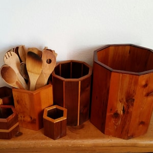 Wooden Geometric Boxes - Etsy