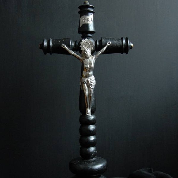 Black Crucifix - Etsy