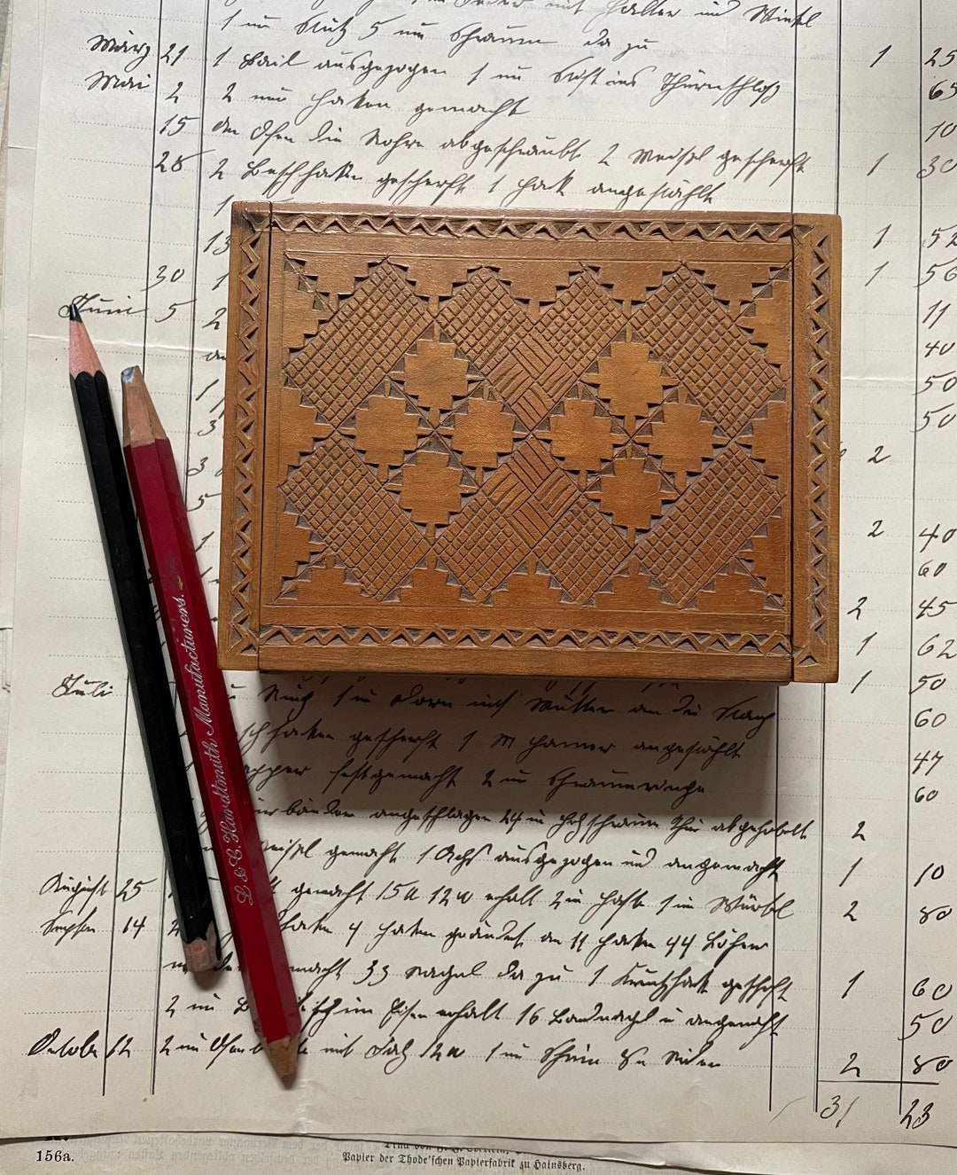 Old Cigarette Box, Vintage Wooden Box , Wooden Art, Old Box - Etsy