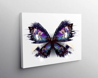 Butterfly canvas art | Etsy