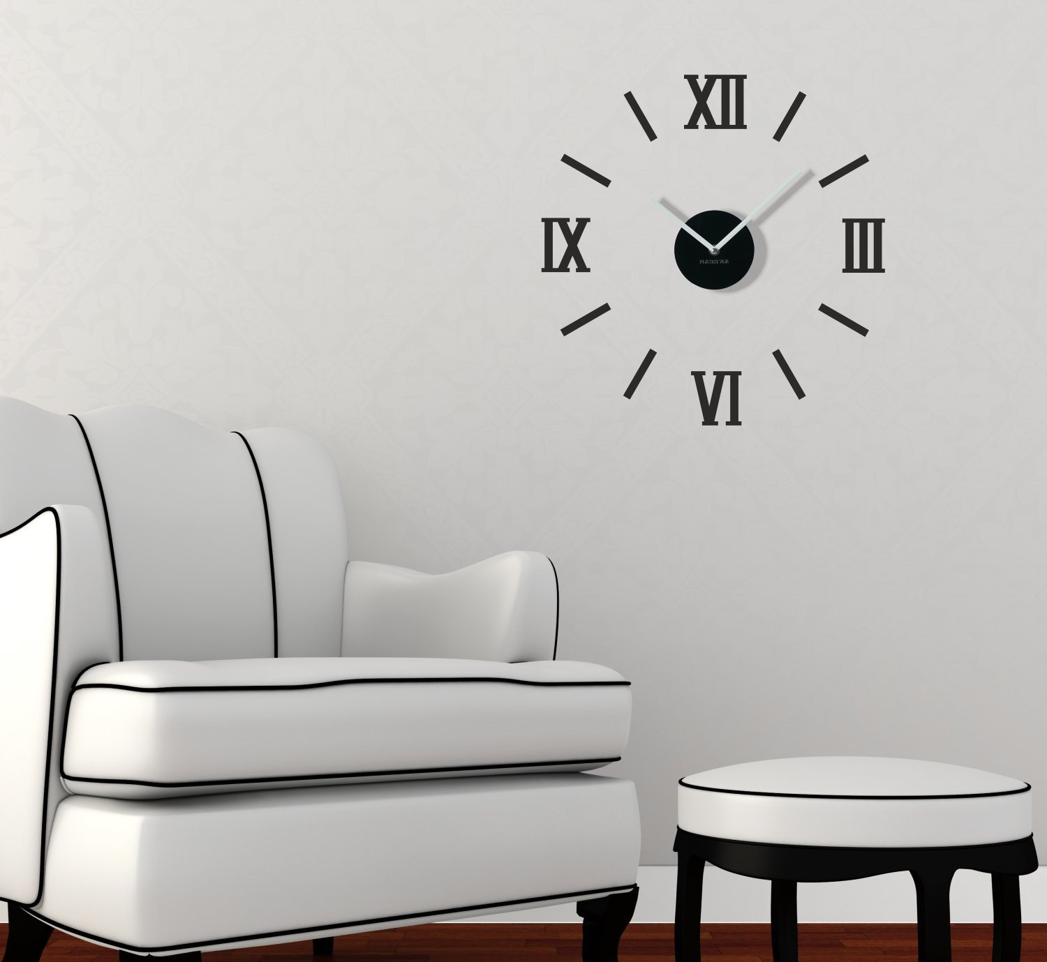 Roman Numerals Clock Modern Design Clock Removable Decoration - Etsy