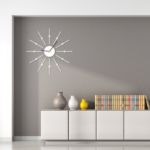 Sun Shape Wall Clock - Etsy