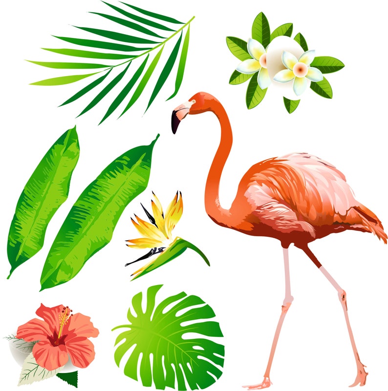 Tropical Wall Decal - Etsy